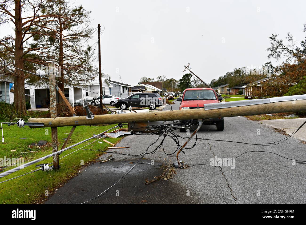 LaPlace, United States of America. 01 September, 2021. Homes and ...