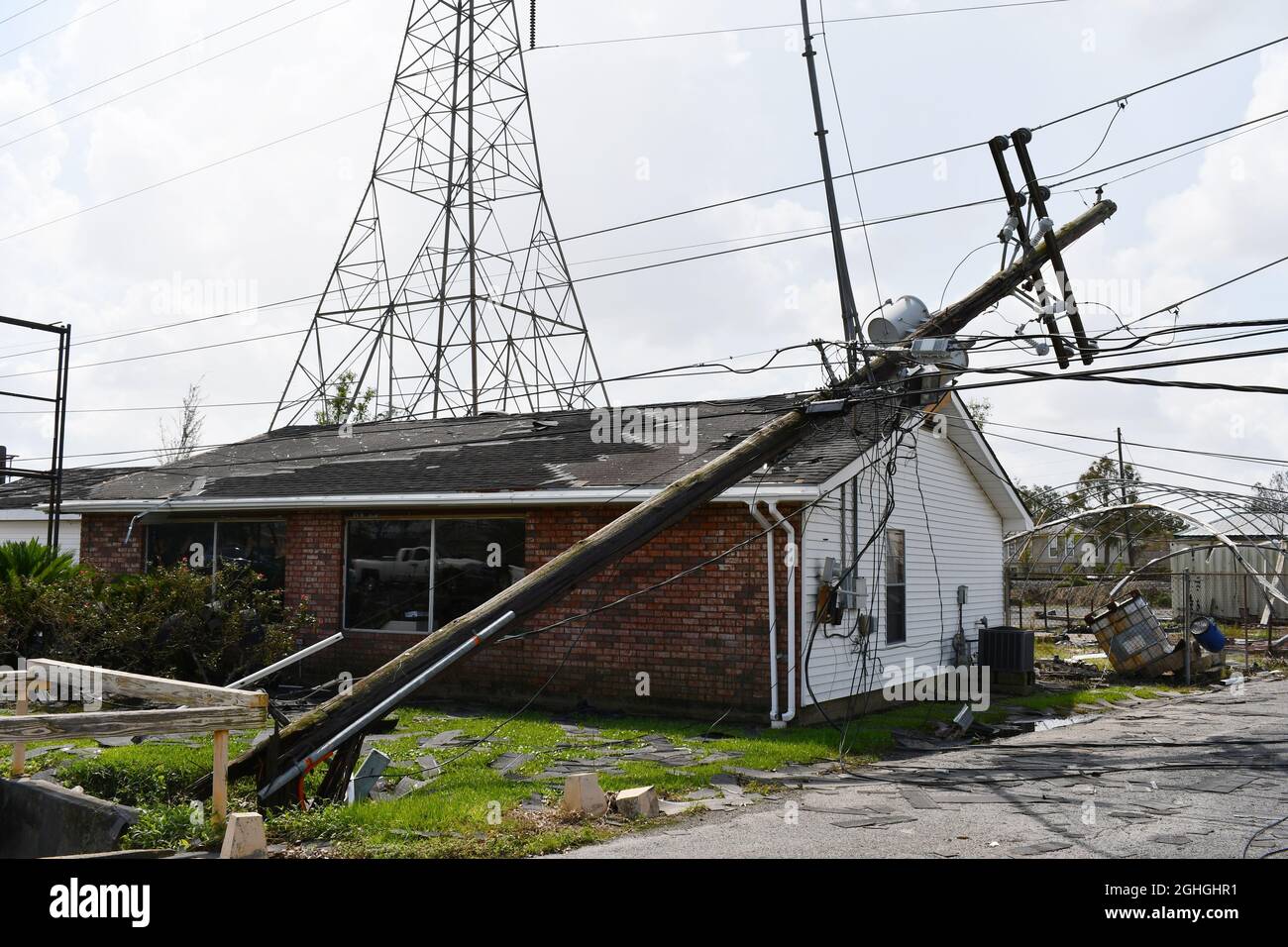 LaPlace, United States of America. 01 September, 2021. Homes and ...