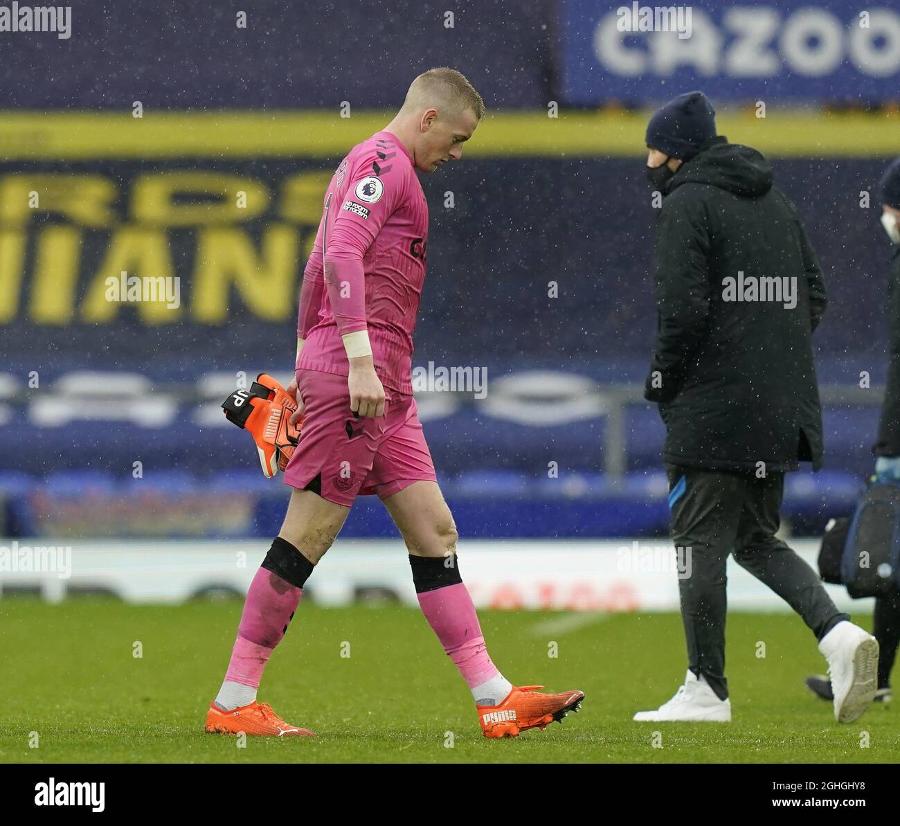Liverpool walks off at the end of the game hi-res stock photography and ...