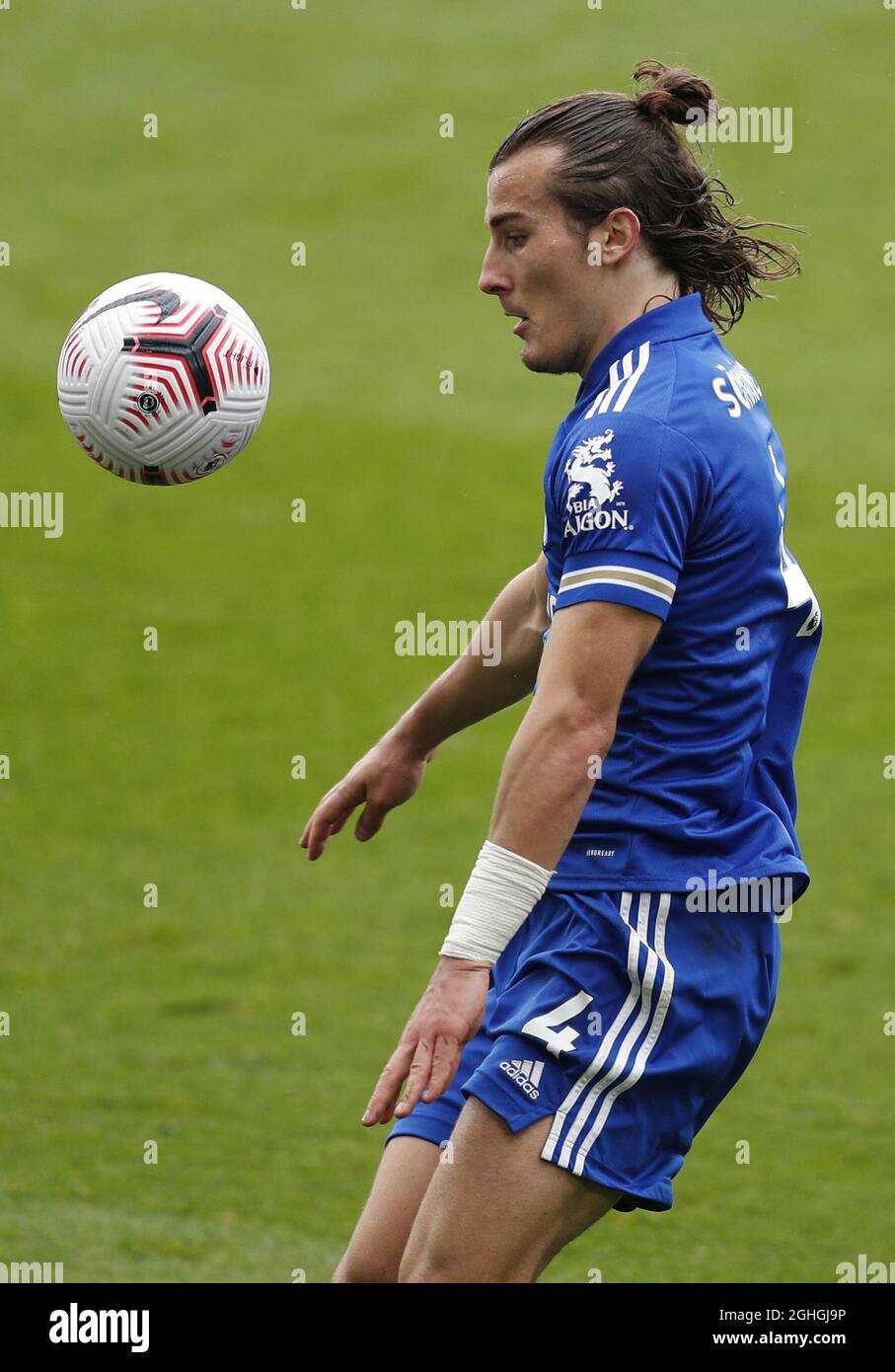 Caglar Soyuncu of Leicester City during the Premier League match at the ...