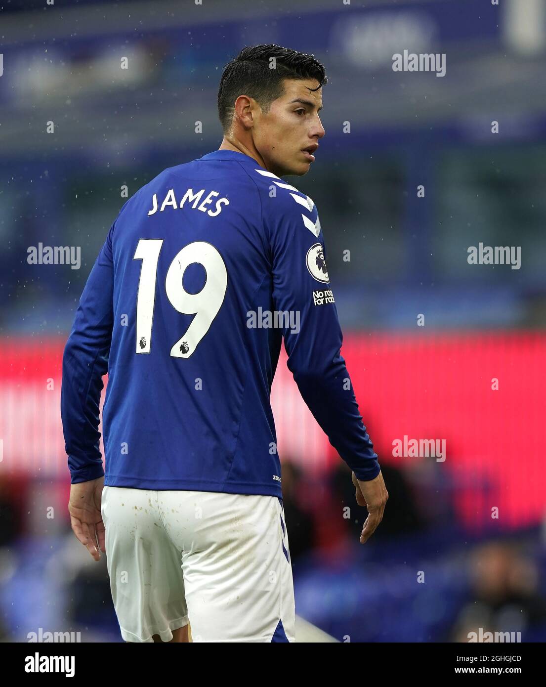 James Rodriguez of Everton during the Premier League match at Goodison ...