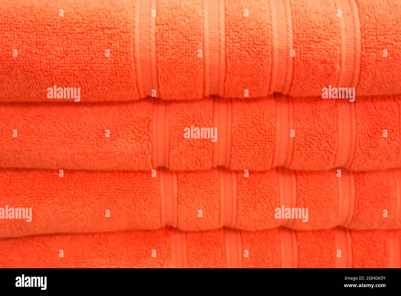 Stack of Folded Towels Stock Photo - Alamy