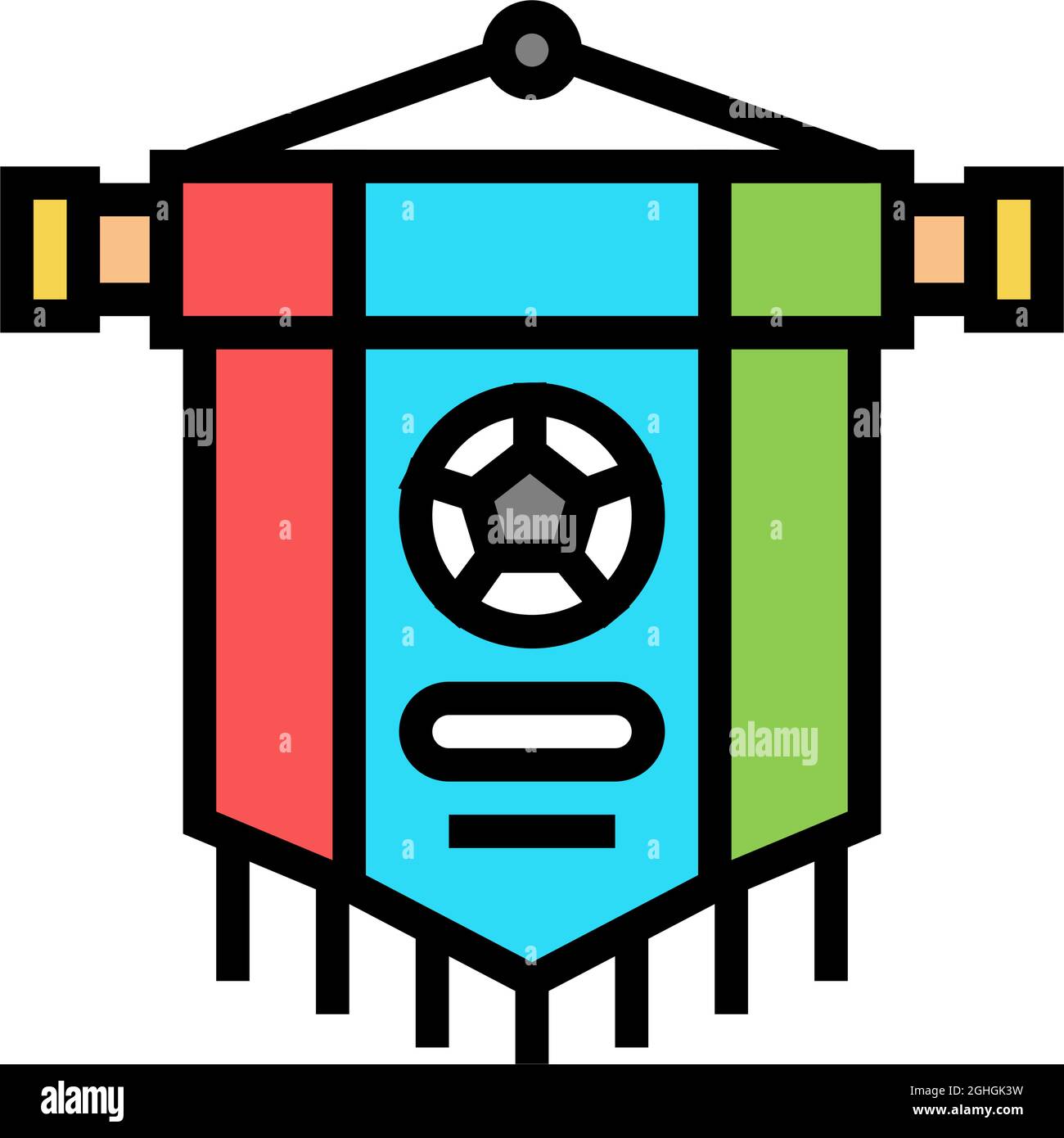 club soccer color icon vector illustration Stock Vector Image & Art - Alamy