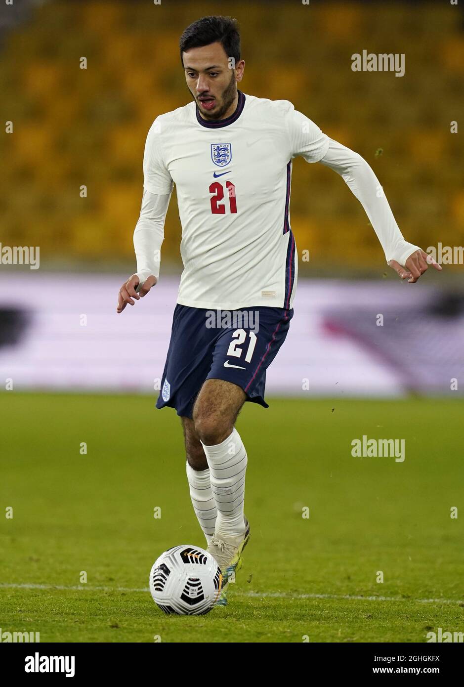 Dwight McNeil of England during the UEFA Euro U21 Qualifying match at ...