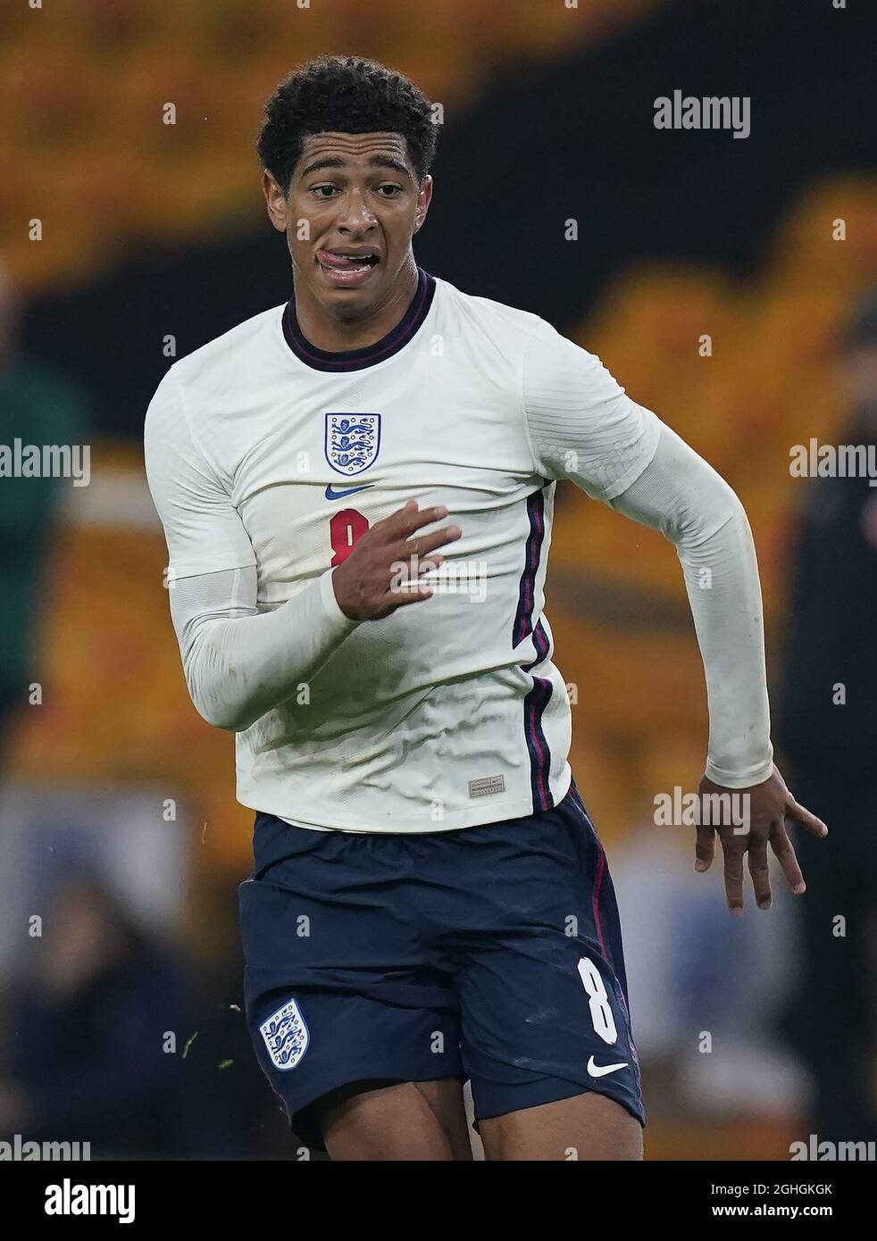 Jude Bellingham of England during the UEFA Euro U21 Qualifying match at ...