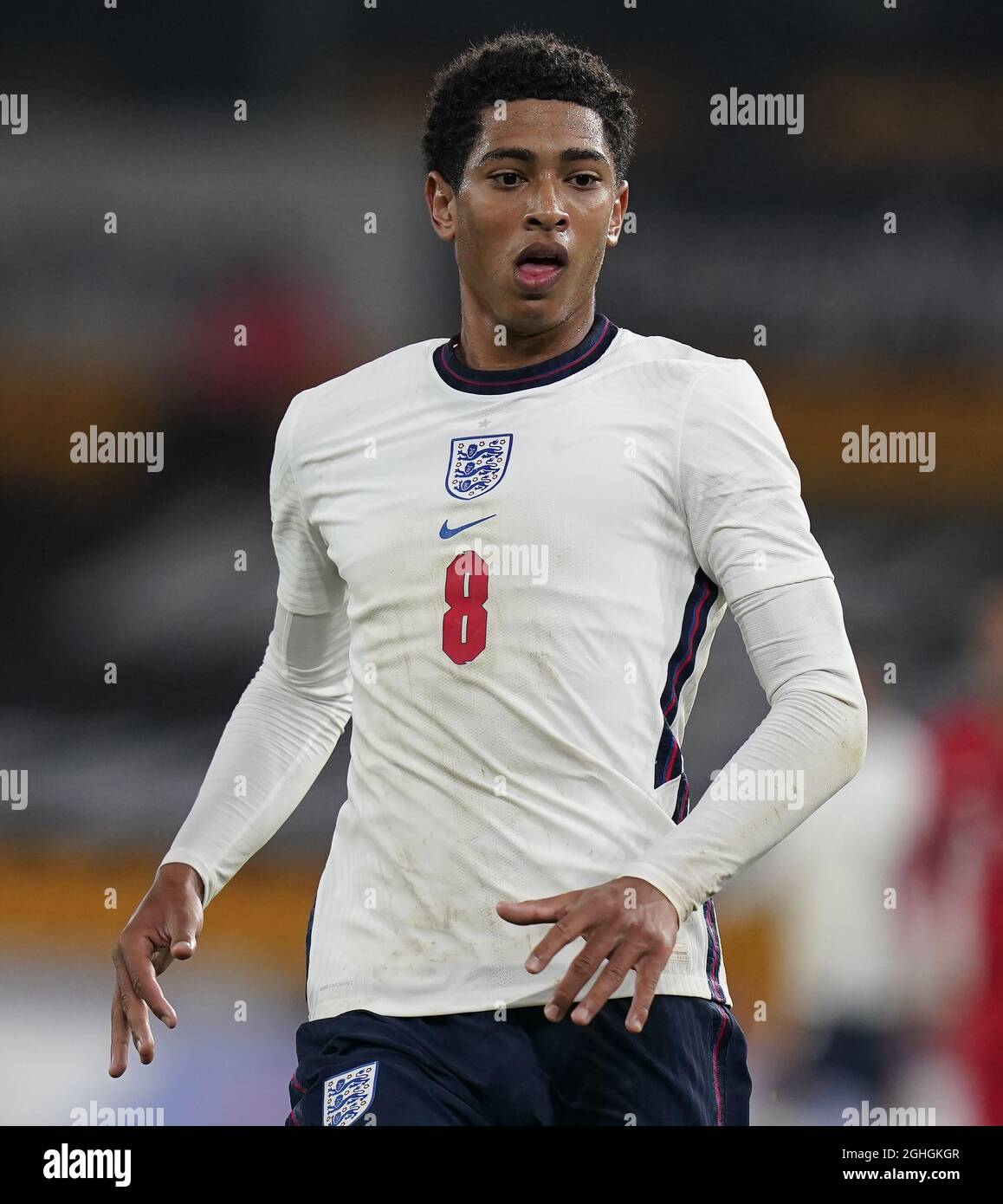 Jude Bellingham of England during the UEFA Euro U21 Qualifying match at ...