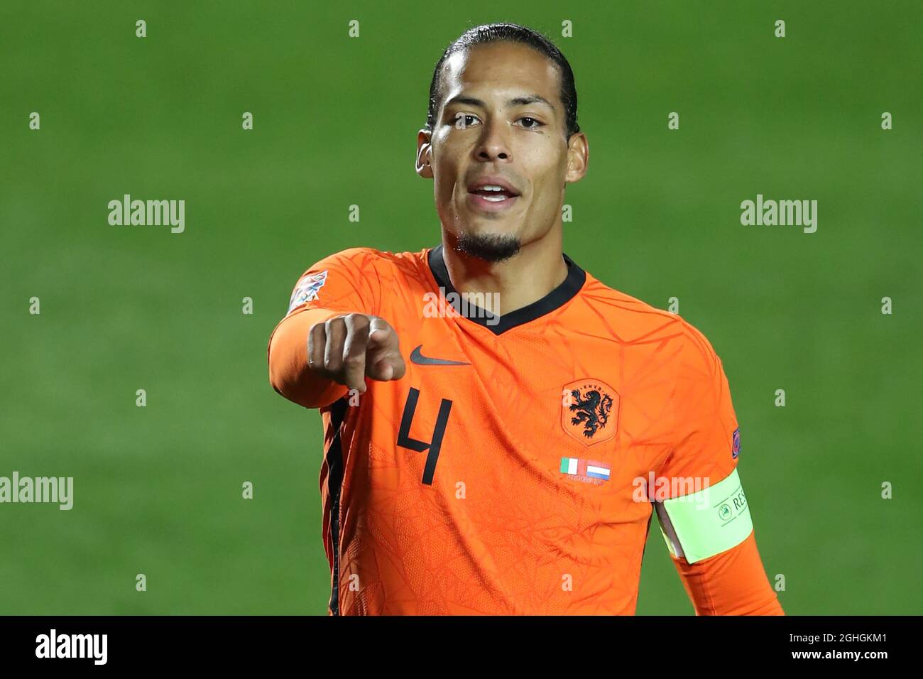 Virgil van Dijk of Netherlands reacts during the UEFA Nations League ...