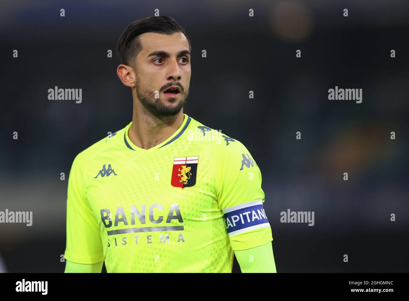 Mattia Perin of Genoa CFC reacts during the Serie A match at Stadio ...