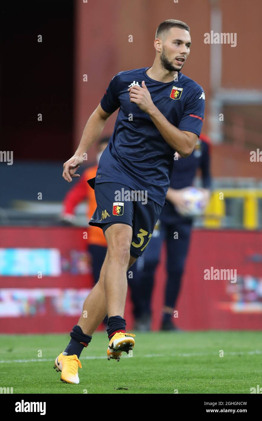 Marko Pjaca of Genoa CFC during the Serie A match at Luigi Ferraris ...