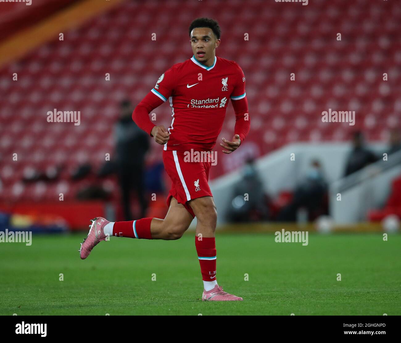 Trent Alexander-Arnold of Liverpooduring the Premier League match at ...