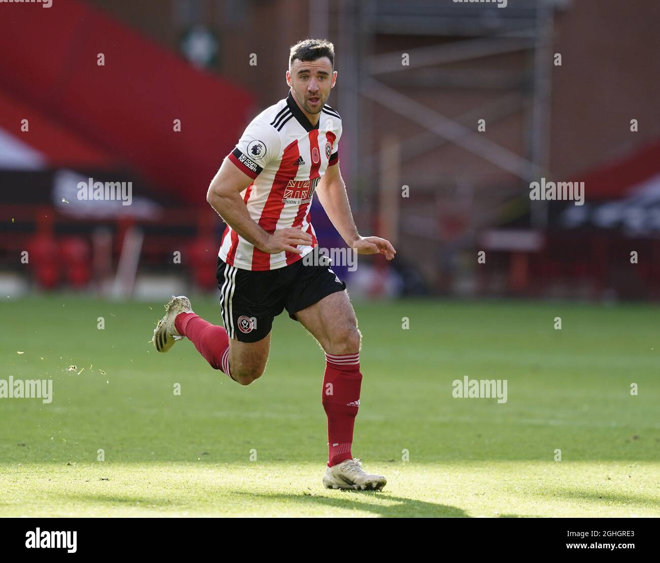 Enda Stevens of Sheffield Utd during the Premier League match at ...