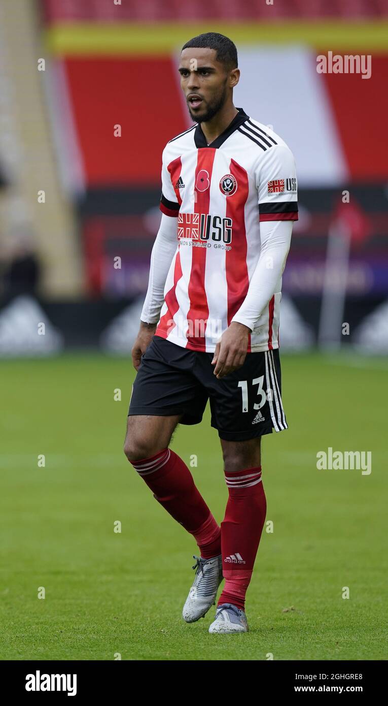Max Lowe of Sheffield Utd during the Premier League match at Bramall ...