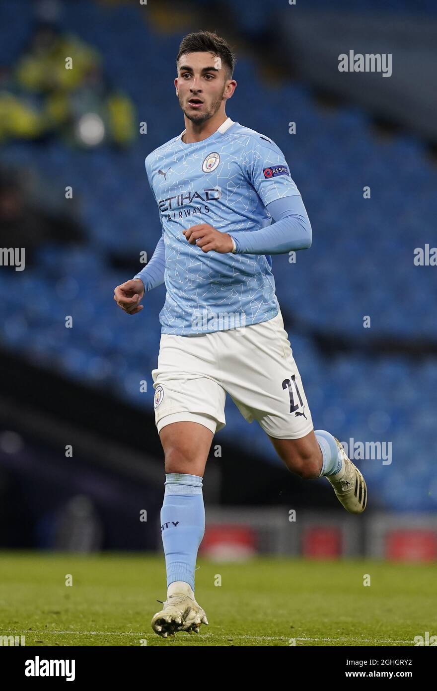 Ferran Torres of Manchester City during the UEFA Champions League match ...