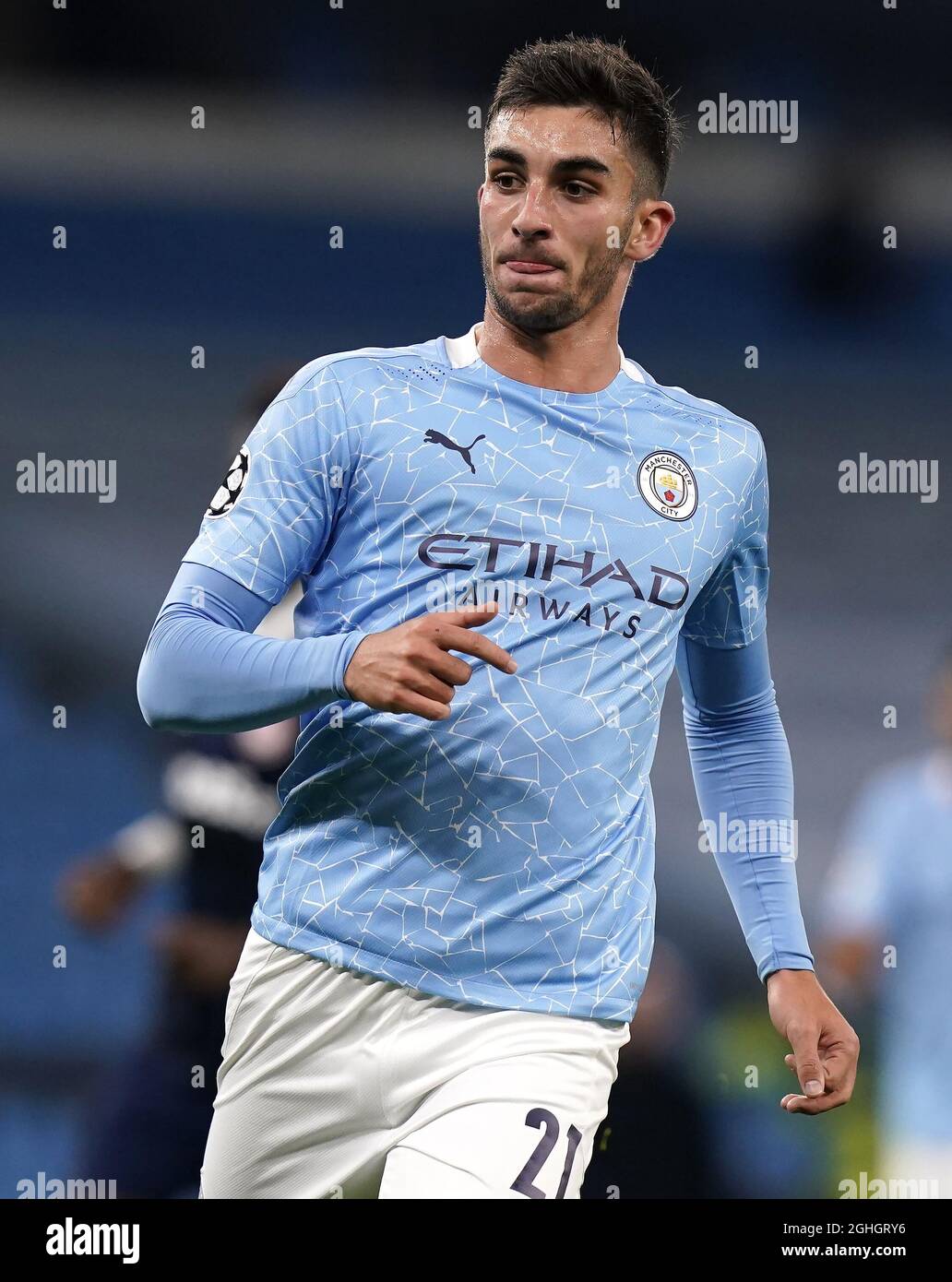 Ferran Torres of Manchester City during the UEFA Champions League match ...