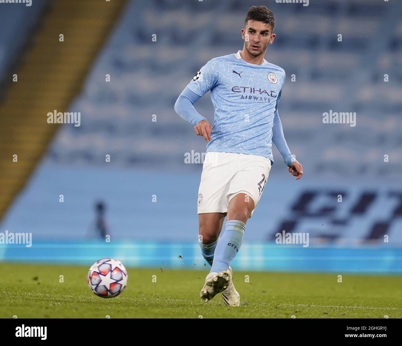 Ferran Torres of Manchester City during the UEFA Champions League match ...