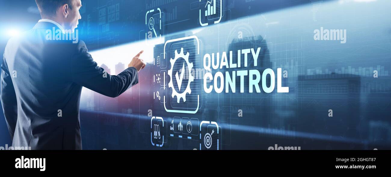 Quality control standards business technology concept Stock Photo - Alamy