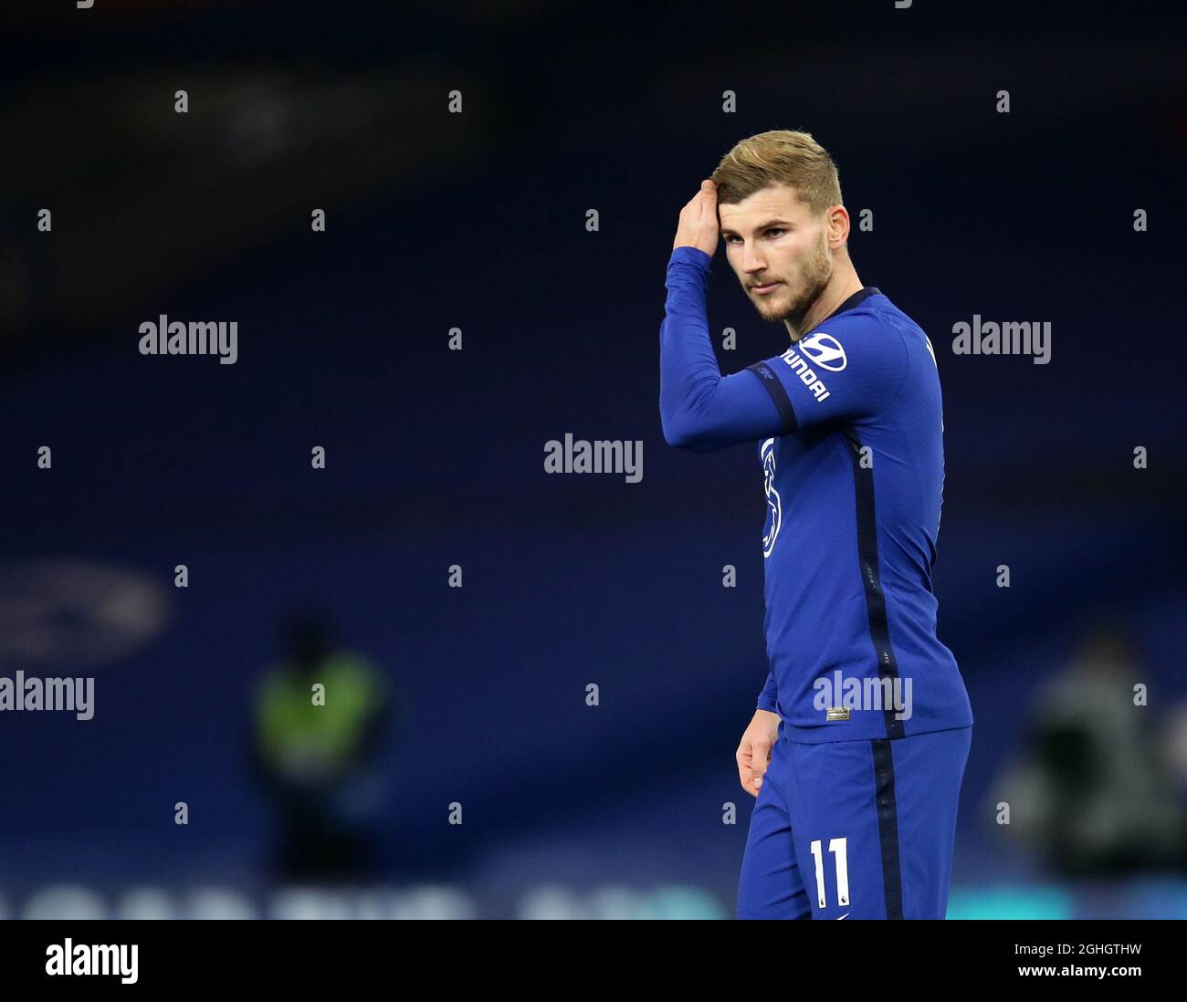 ChelseaÕs Timo Werner during the Premier League match at Stamford ...