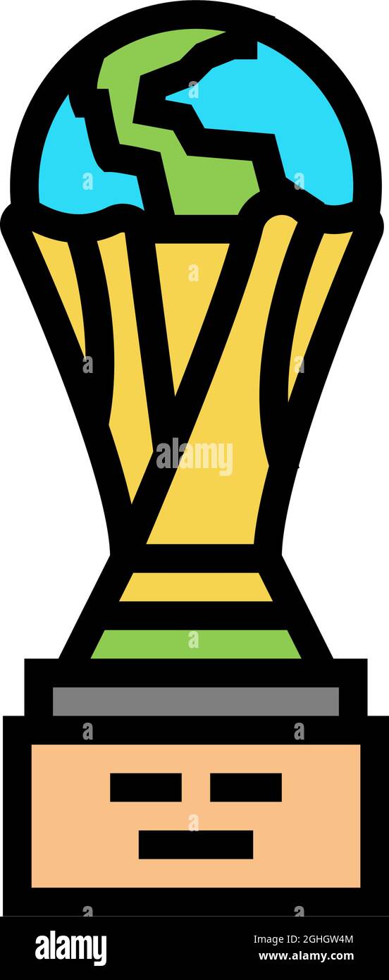 cup award soccer championship color icon vector illustration Stock ...