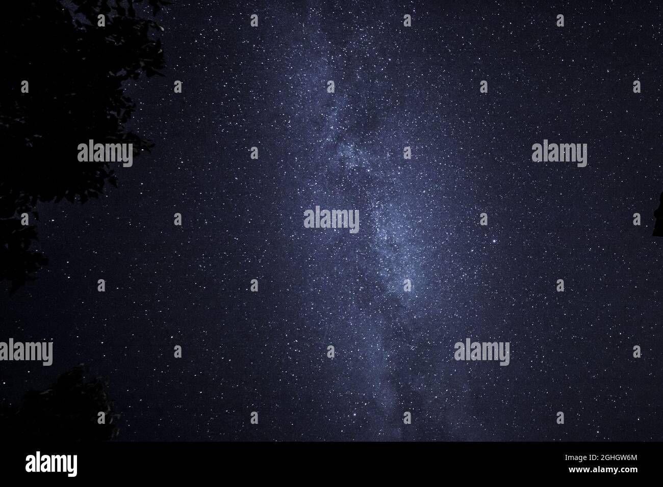 a picture of the milky way in the cloudless night sky Stock Photo - Alamy