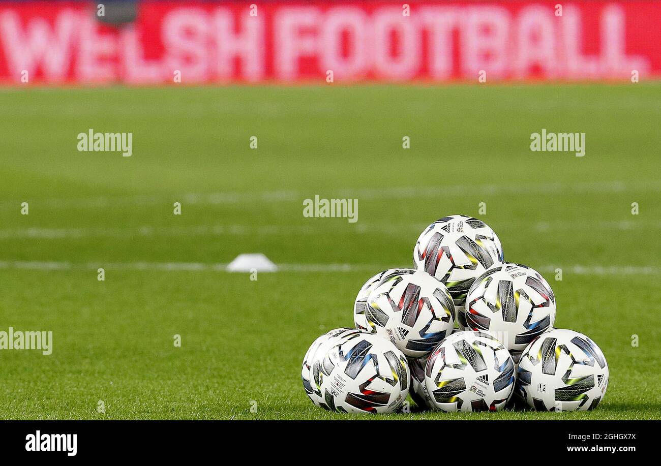 Footballs stacked stadium hi-res stock photography and images - Alamy