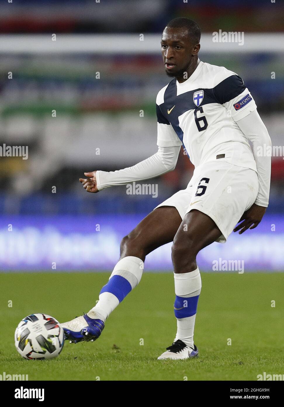 Glen Kamara of Finland during the UEFA Nations League match at the ...