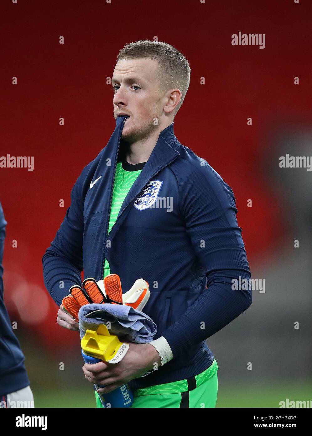 Englandâ€™s Jordan Pickford during the UEFA Nations League match at ...