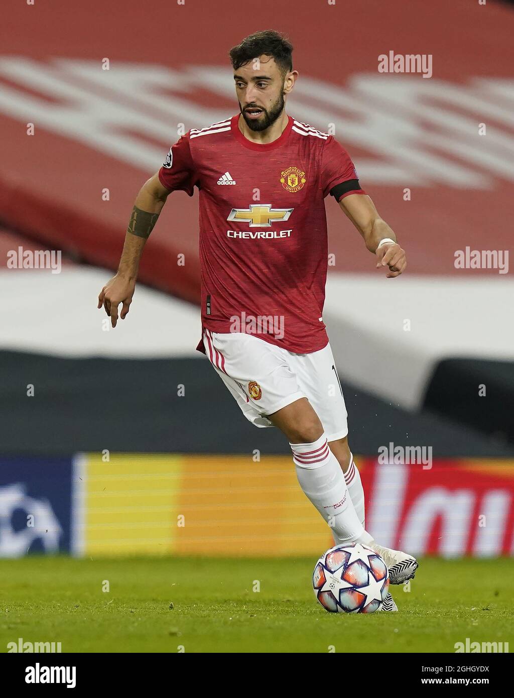 Bruno Fernandes of Manchester United during the UEFA Champions League ...