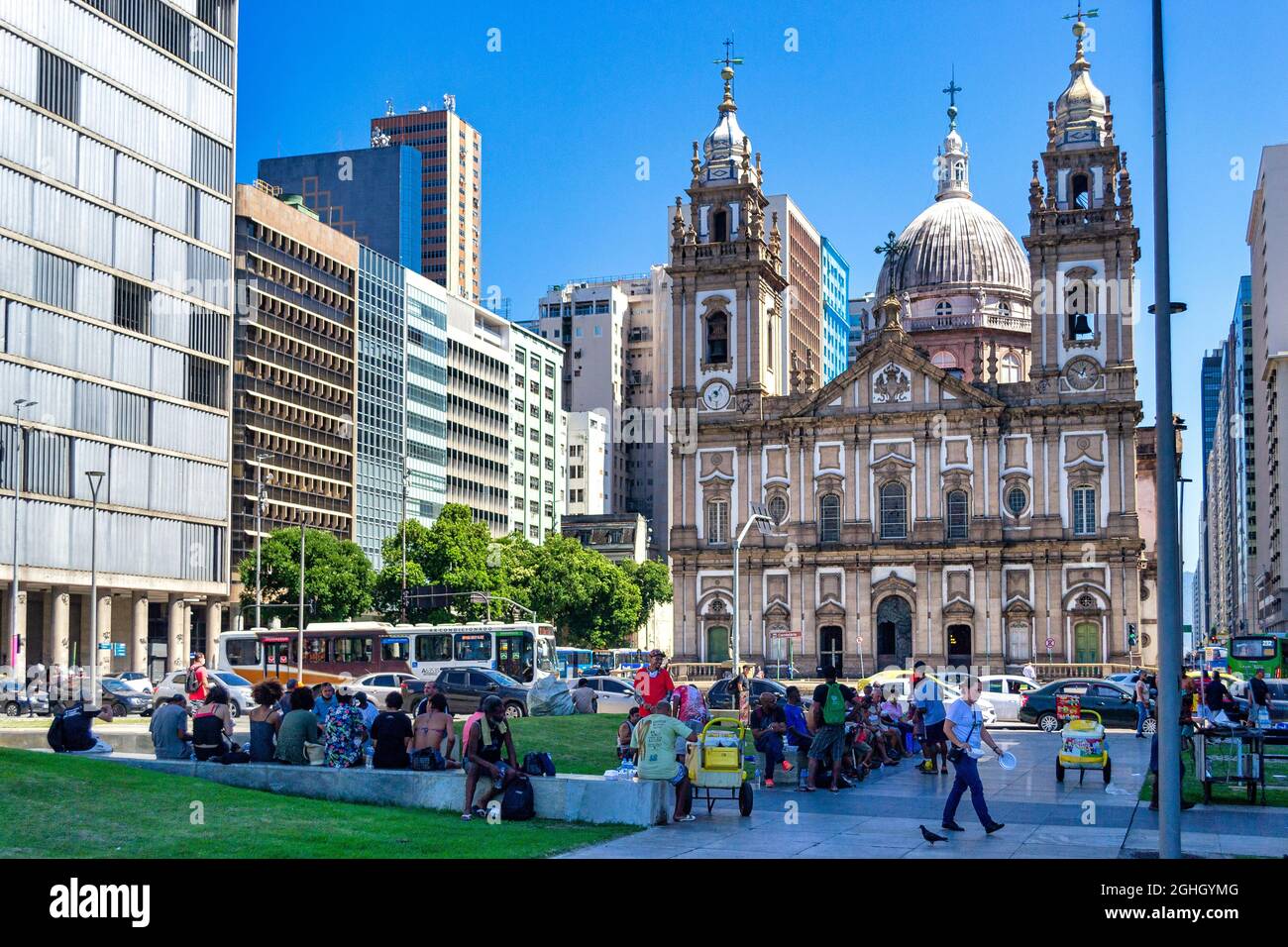Church Our Lady of Candelaria, Rio de Janeiro, Brazil, 2021 Stock Photo ...