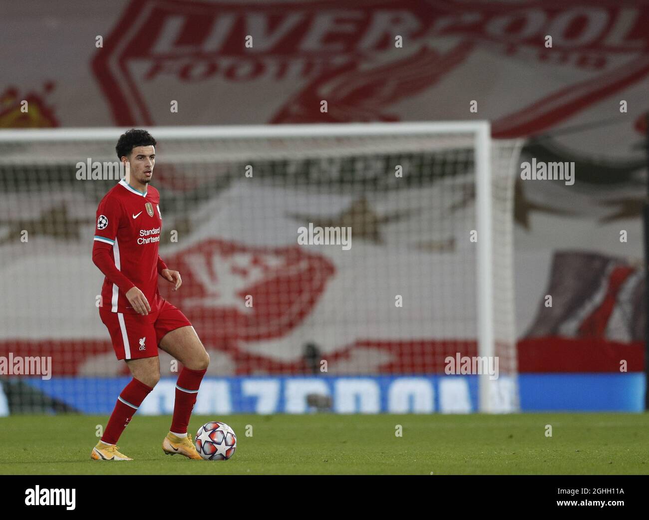 Curtis Jones of Liverpool during the UEFA Champions League match at ...