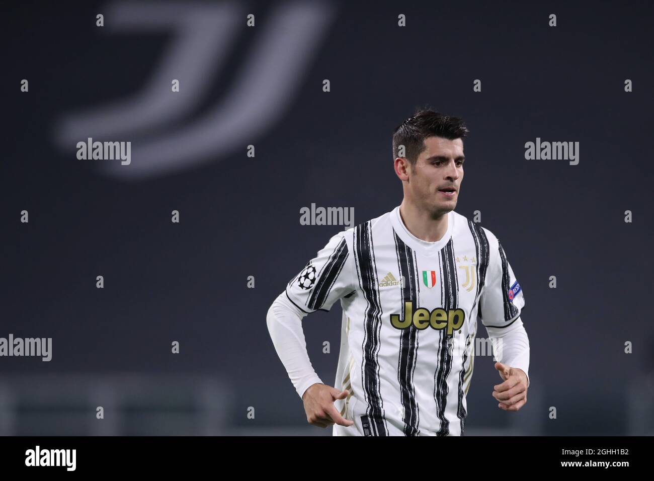 Alvaro Morata of Juventus during the UEFA Champions League match at Allianz Stadium, Turin ...