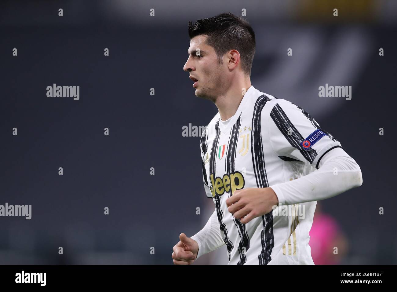 Alvaro Morata of Juventus during the UEFA Champions League match at Allianz Stadium, Turin ...