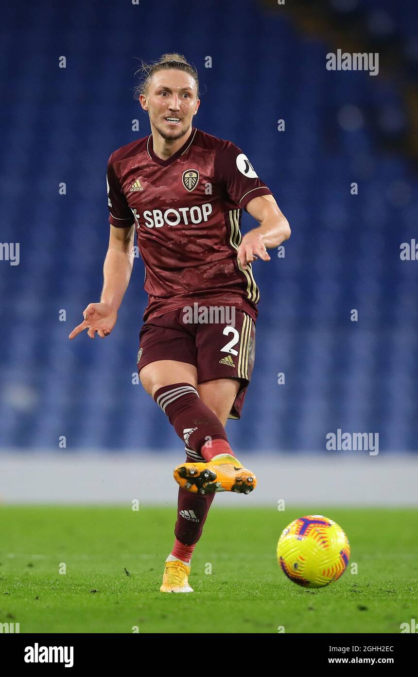 Luke Ayling of Leeds United during the Premier League match at Stamford ...