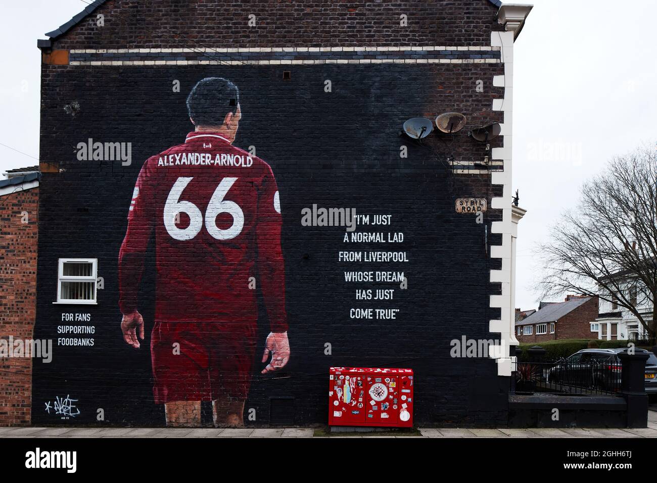 Trent alexander arnold mural hi-res stock photography and images - Alamy