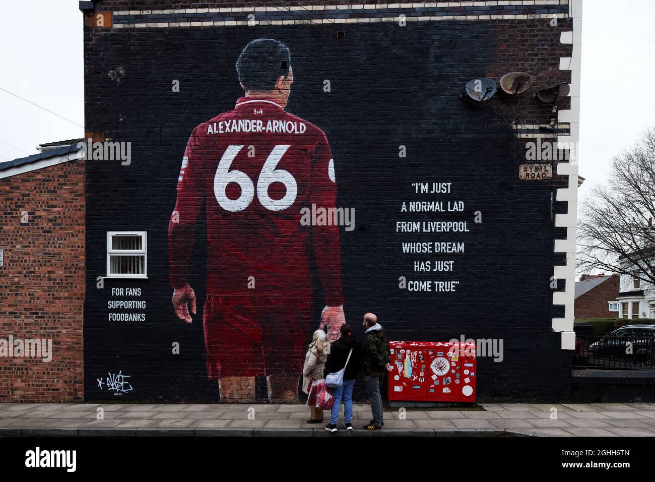 Trent alexander arnold mural hi-res stock photography and images - Alamy