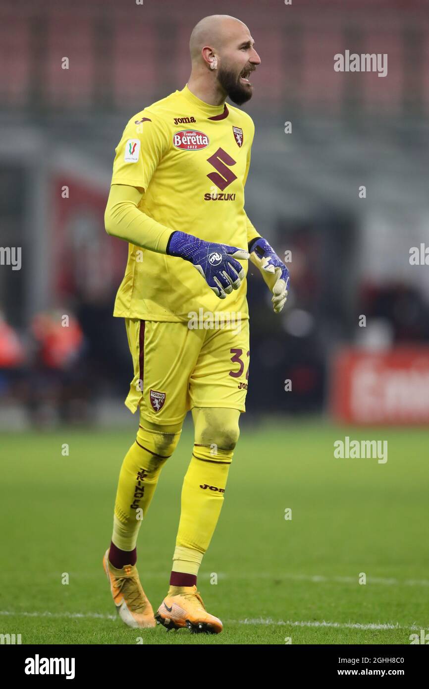 Vanja Milinkovic-Savic of Torino FC reacts during the Coppa Italia ...