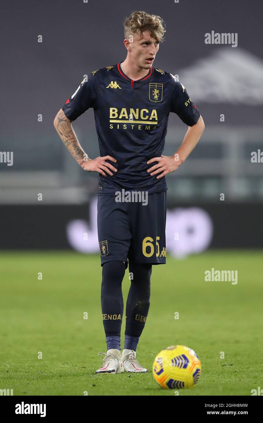 Nicolo Rovella of Genoa CFC during the Coppa Italia match at Allianz ...