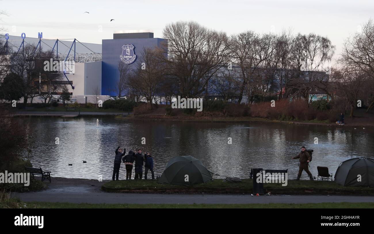 General view of Everton FC prior to the FA Cup match at Goodison Park ...