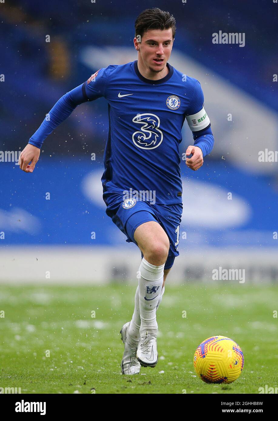 Mason Mount of Chelsea during the FA Cup match at Stamford Bridge ...