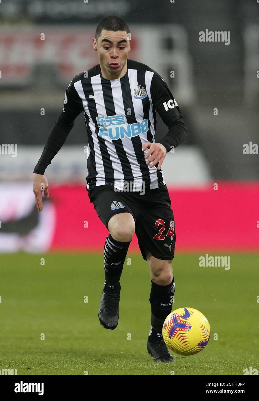 Miguel Almiron of newcastle United during the Premier League match at ...