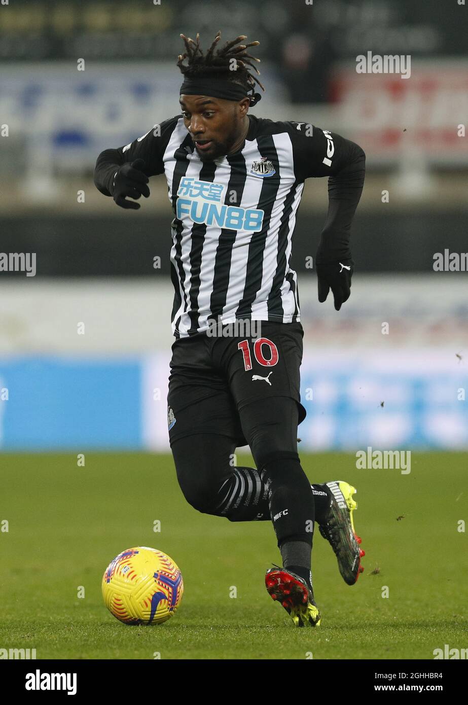 Allan Saint-Maximin of Newcastle United during the Premier League match ...