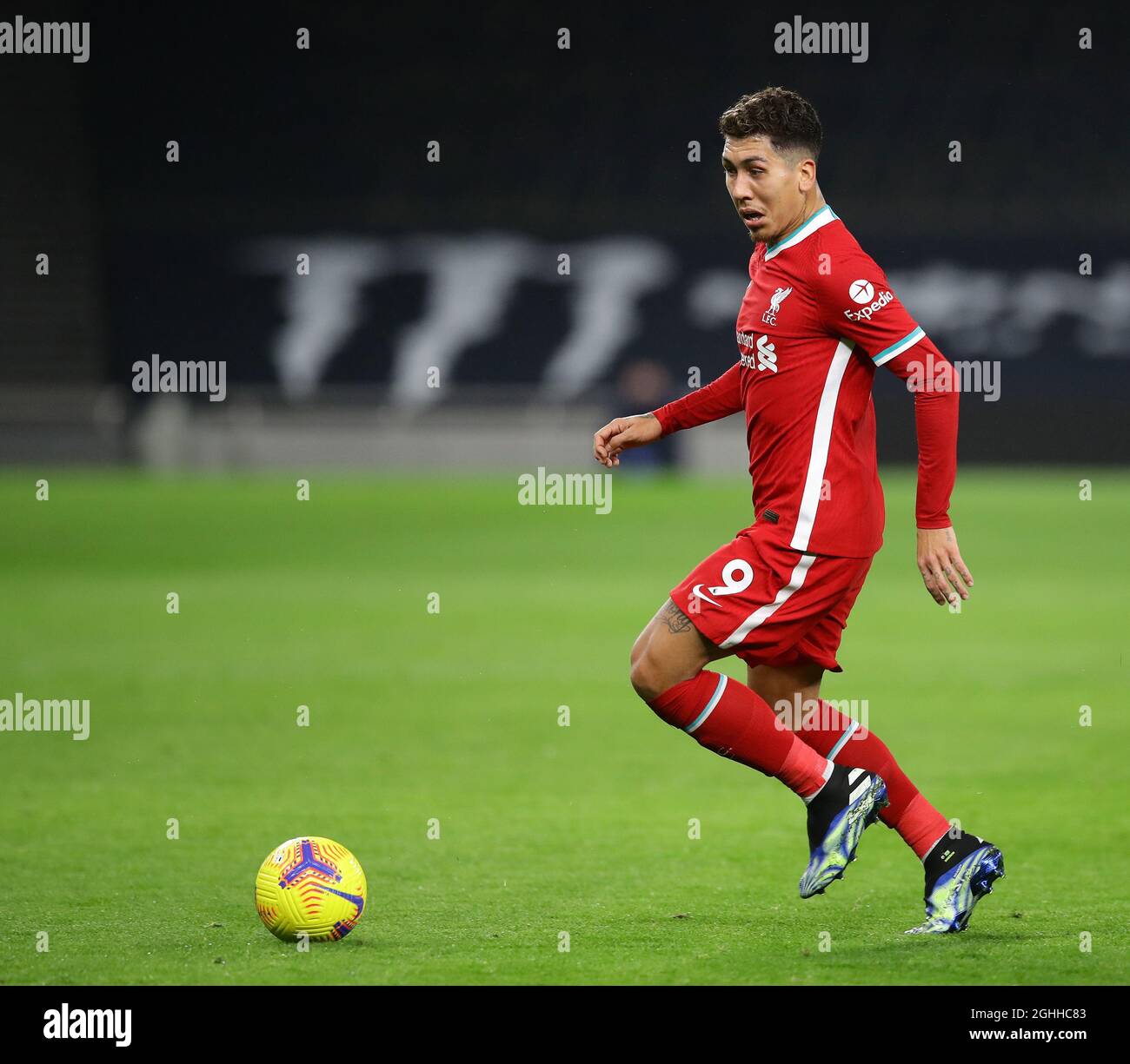 Roberto Firmino of Liverpool during the Premier League match at the ...