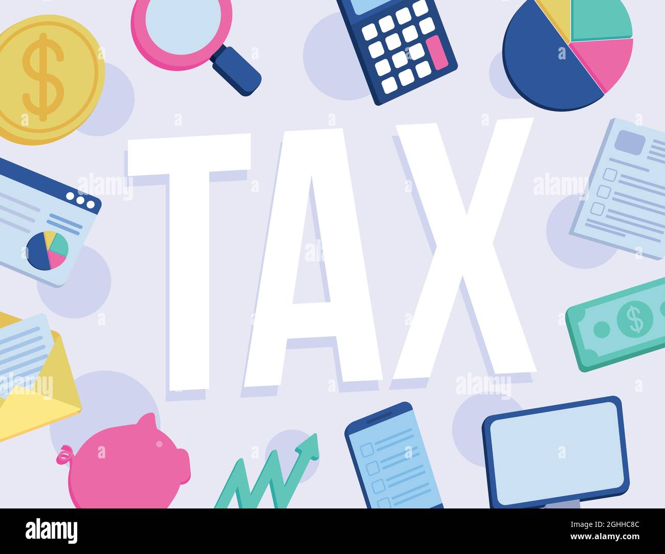 tax accounting design Stock Vector Image & Art - Alamy