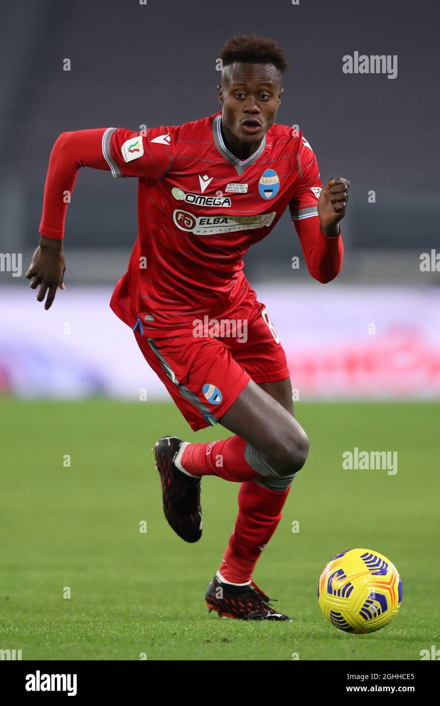 Demba Seck during the Coppa Italia match at Allianz Stadium, Turin ...