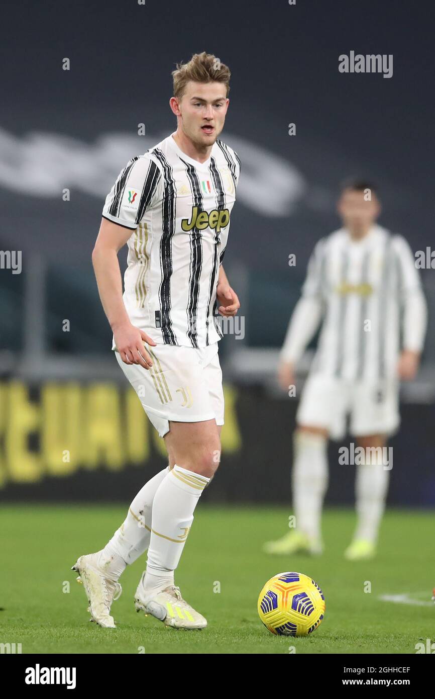 Matthijs De Ligt of Juventus during the Coppa Italia match at Allianz ...