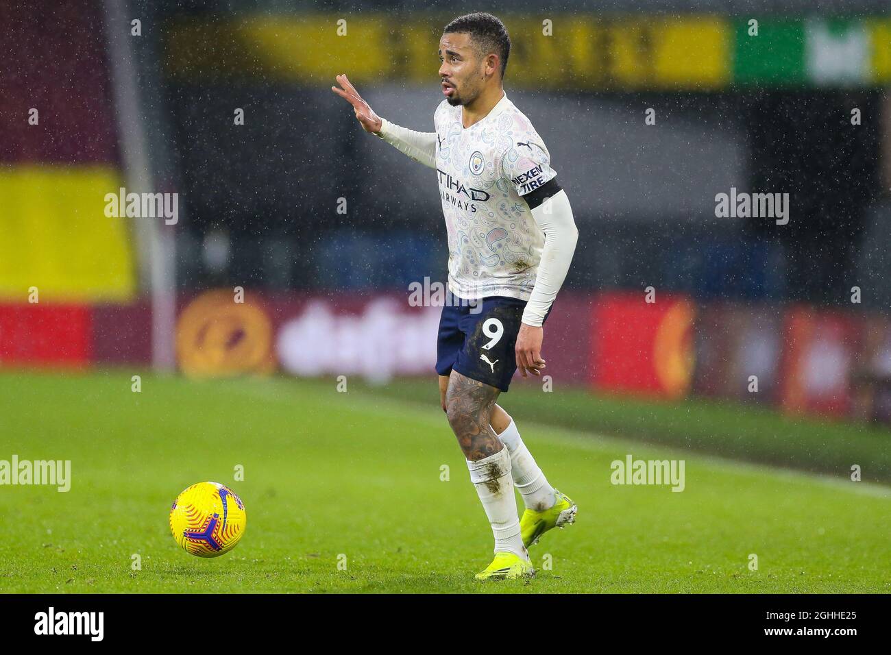 Manchester City's Gabriel Jesus during the Premier League match at Turf ...