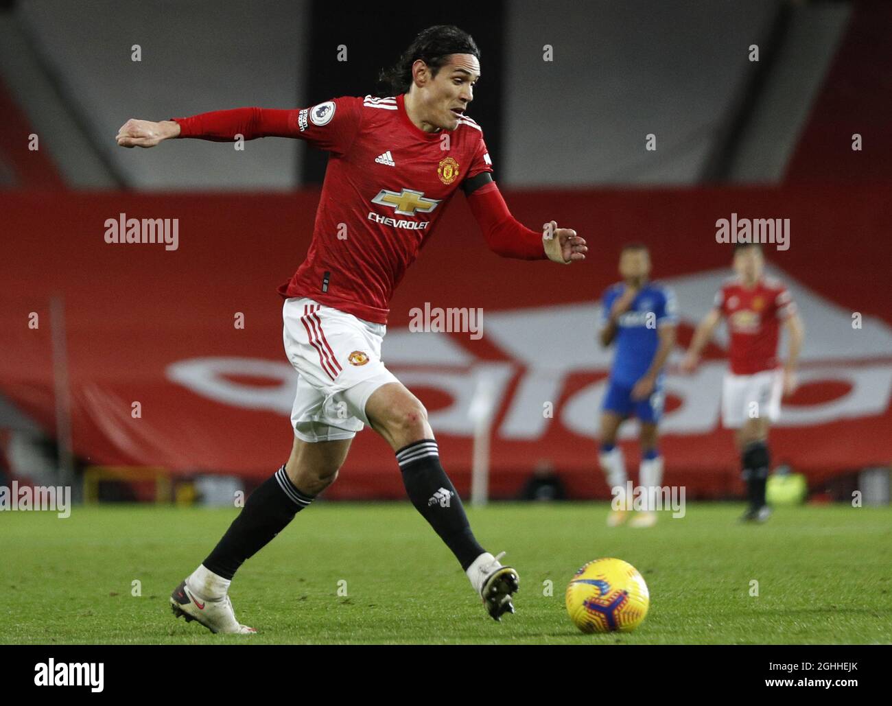 Edinson Cavani of Manchester United during the Premier League match at ...