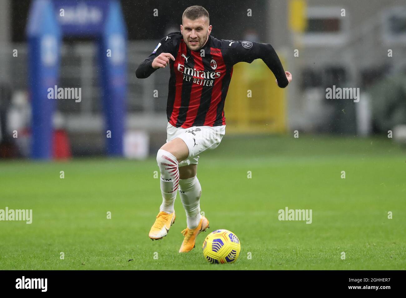Ante Rebic of AC Milan during the Serie A match at Giuseppe Meazza ...