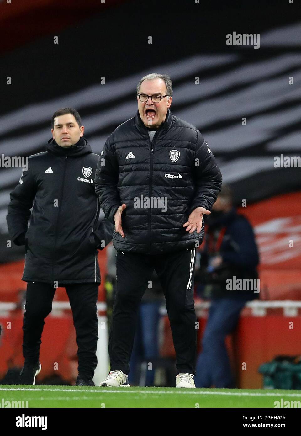 Marcelo Bielsa manager of of Leeds United during the Premier League ...