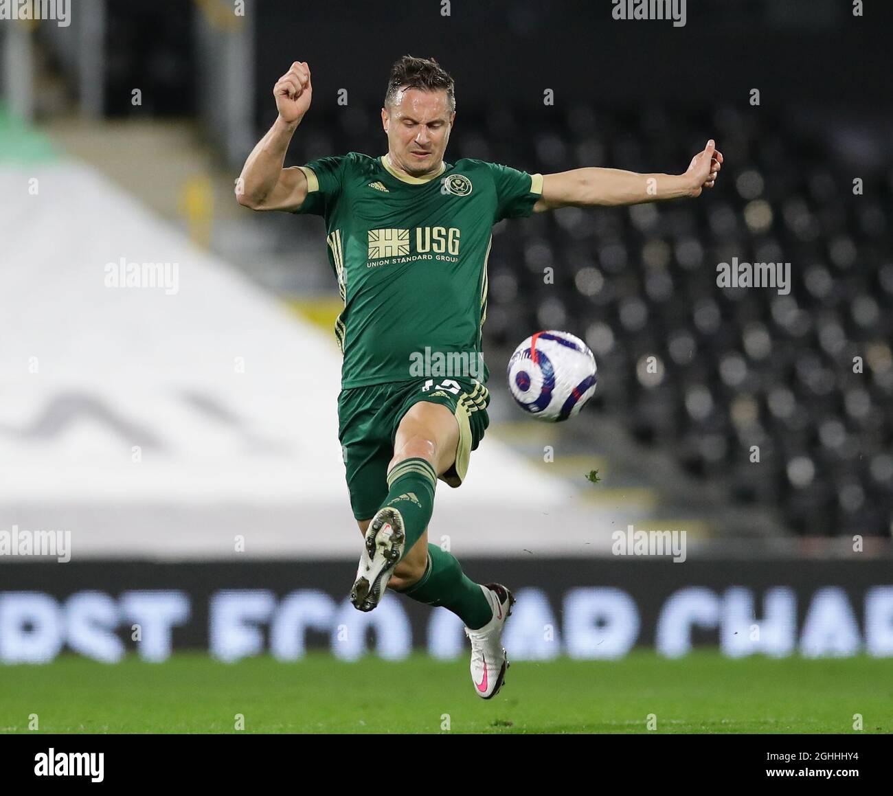 Phil Jagielka of Sheffield Utd in action during the Premier League ...