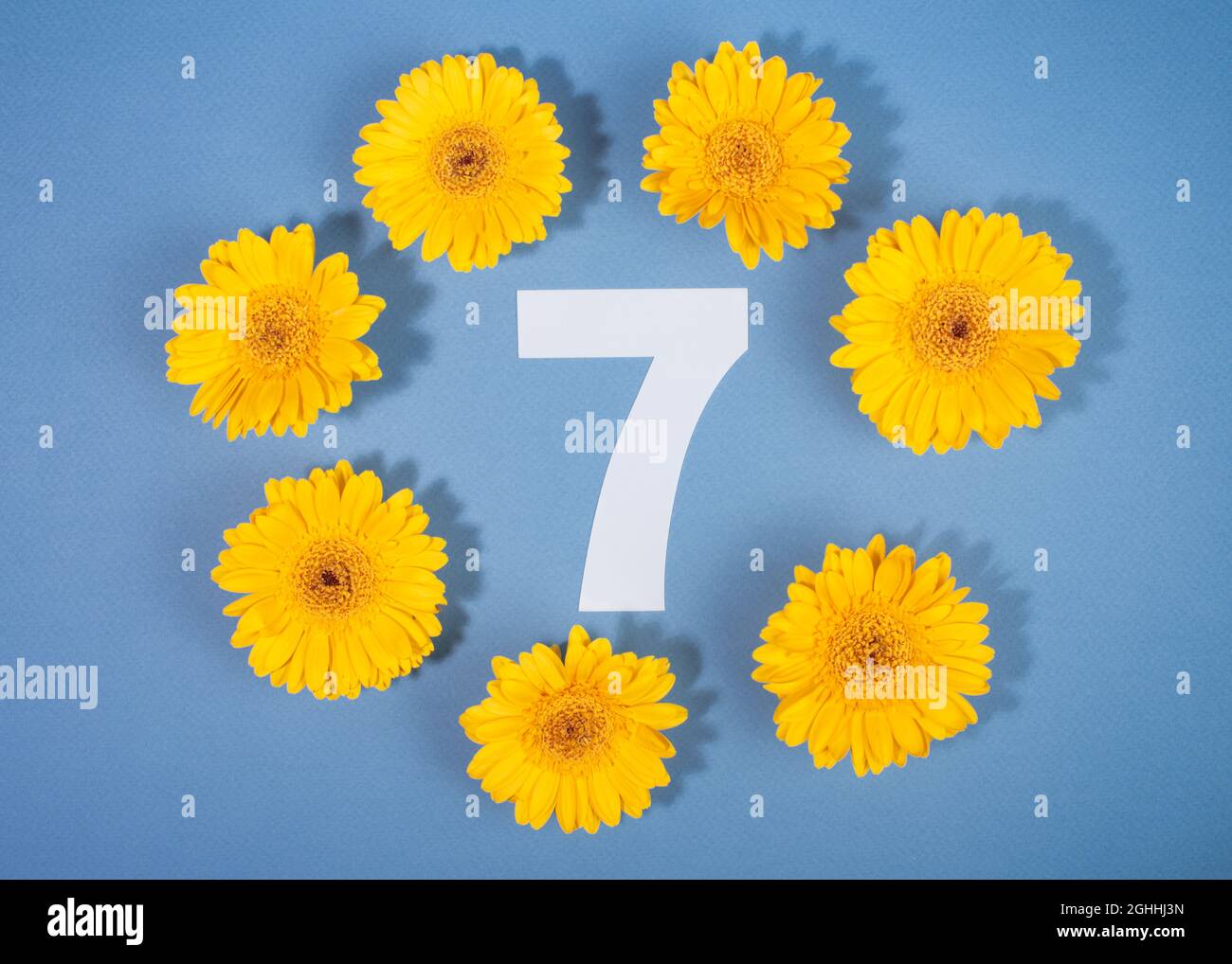 Yellow Number 7 High Resolution Stock Photography and Images - Alamy
